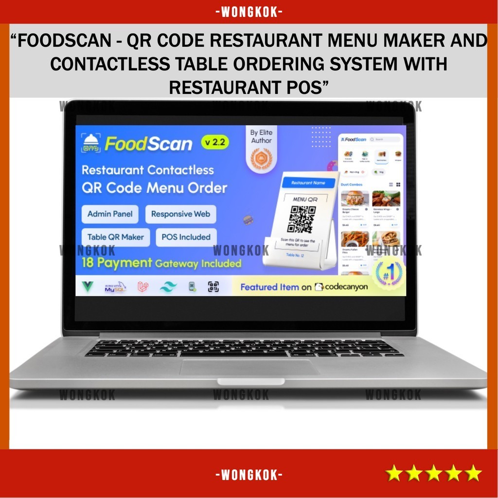 Jual SOURCE CODE APLIKASI WEB FOODSCAN - QR CODE RESTAURANT MENU MAKER AND CONTACTLESS TABLE ...
