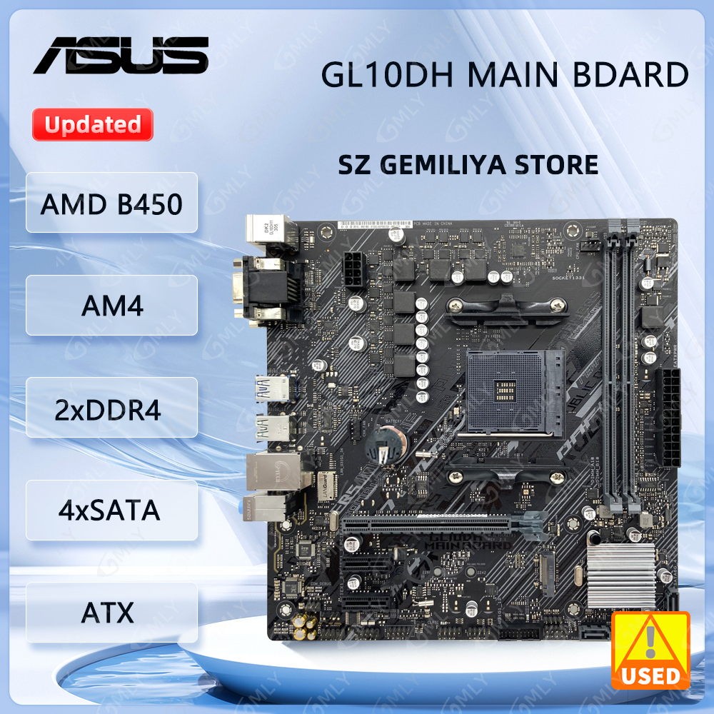 Jual ASUS GL10DH MAIN BOARD B450M Motherboard DDR4 64GB support Ryzen 5 ...