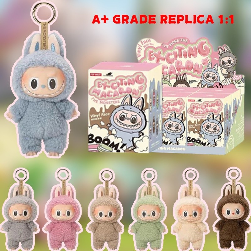 Jual Pop Mart Labubu The Monsters Lucu Macaron Vynil Face Keychain ...