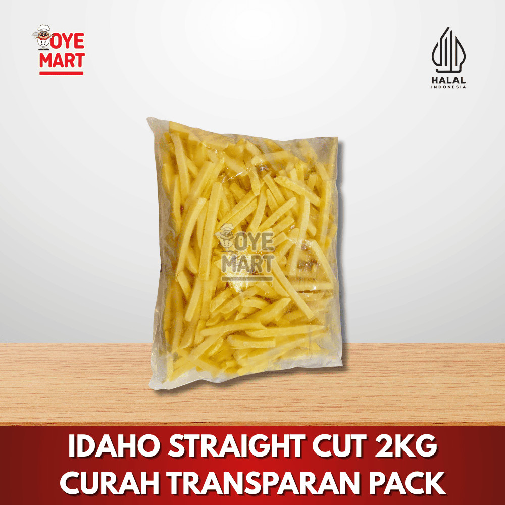 Jual IDAHO STRAIGHT CUT 2KG TRANSPARAN PACK/FRENCH FRIES KENTANG GORENG ...