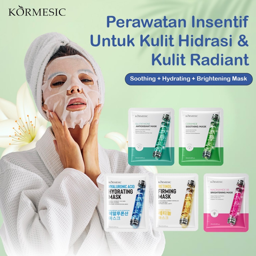 Jual [BPOM] KORMESIC SHEET MASK FRUITS & VEGGIES - Face Mask Sheetmask Buah & Sayur Facial ...