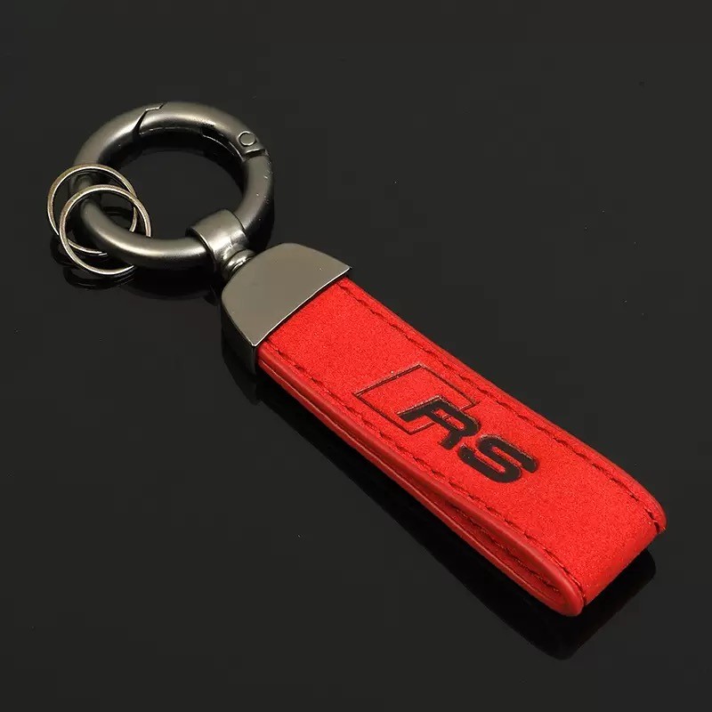 Jual New high level fashions Leather Alloy Car Keychain For Audi RS RS7 ...