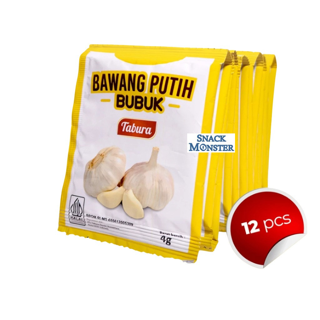 Jual Tabura Bawang Putih Bubuk Renceng - Netto 12 sct x 4 gr | Shopee ...