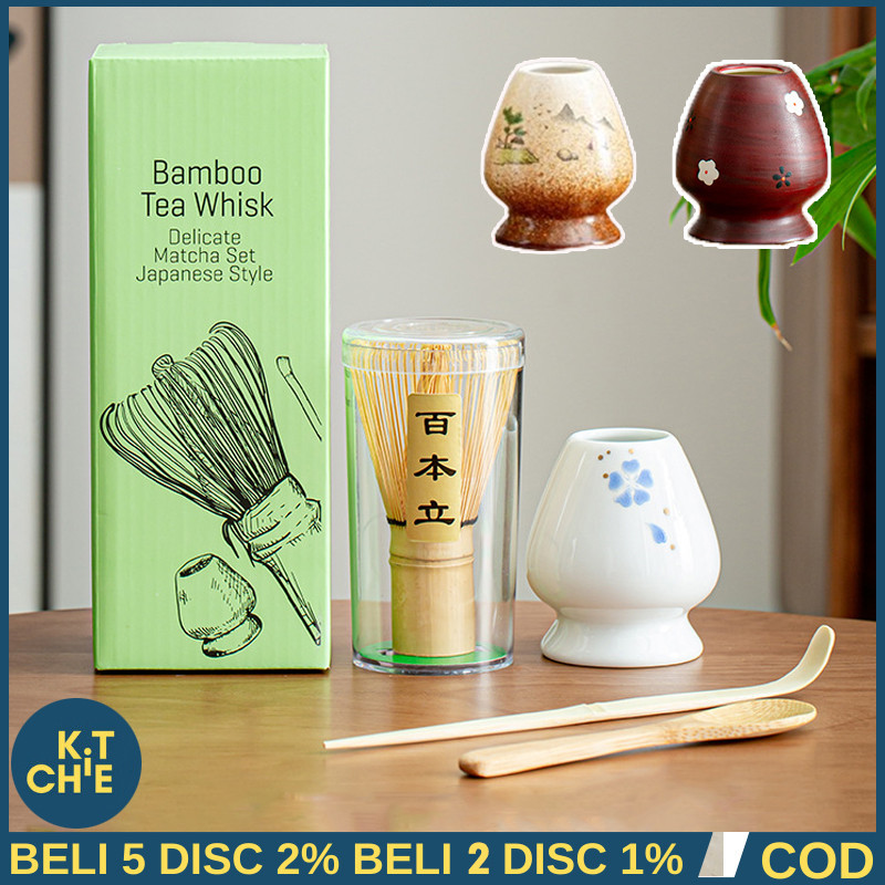 Jual KC 4PCS Alat Matcha Making Set Kerajinan Pembuat Matcha Pengaduk ...