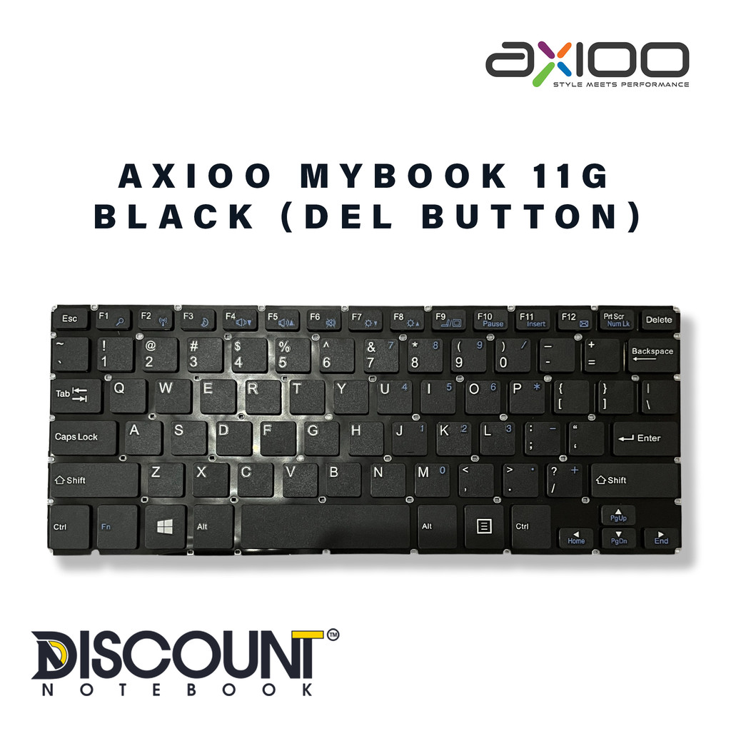 Jual KEYBOARD AXIOO MYBOOK 11G BLACK (DEL BUTTON) | Shopee Indonesia
