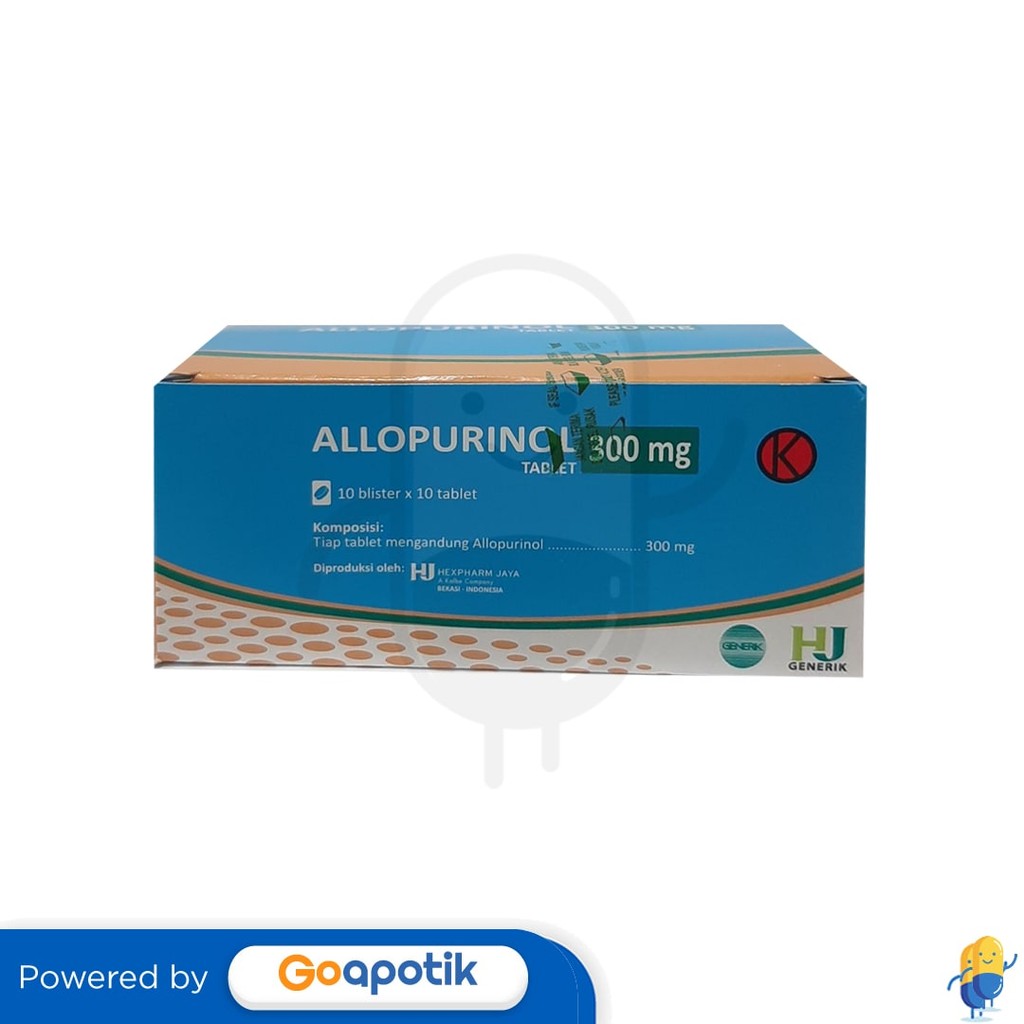 Jual Allopurinol Hexpharm 300 Mg Box 100 Tablet | Shopee Indonesia