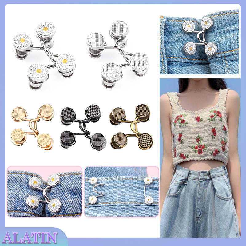 Jual Motif Bunga Daisy Kait Pengecil Lingkar Pinggang Celana / Pengecil ...