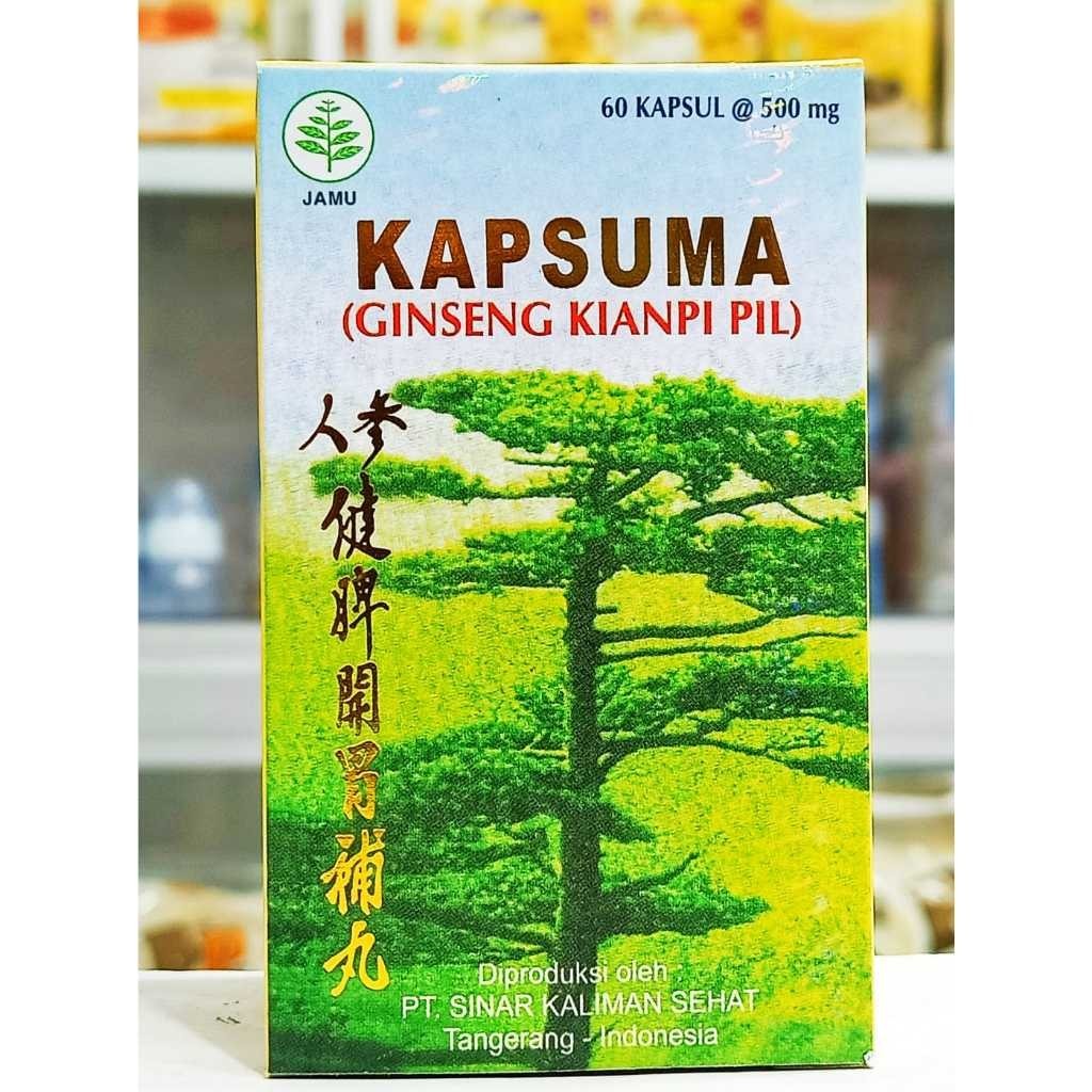 Jual Kapsuma Ginseng Kianpi PIL Isi 60 Kapsul - Suplemen Penambah Nafsu ...