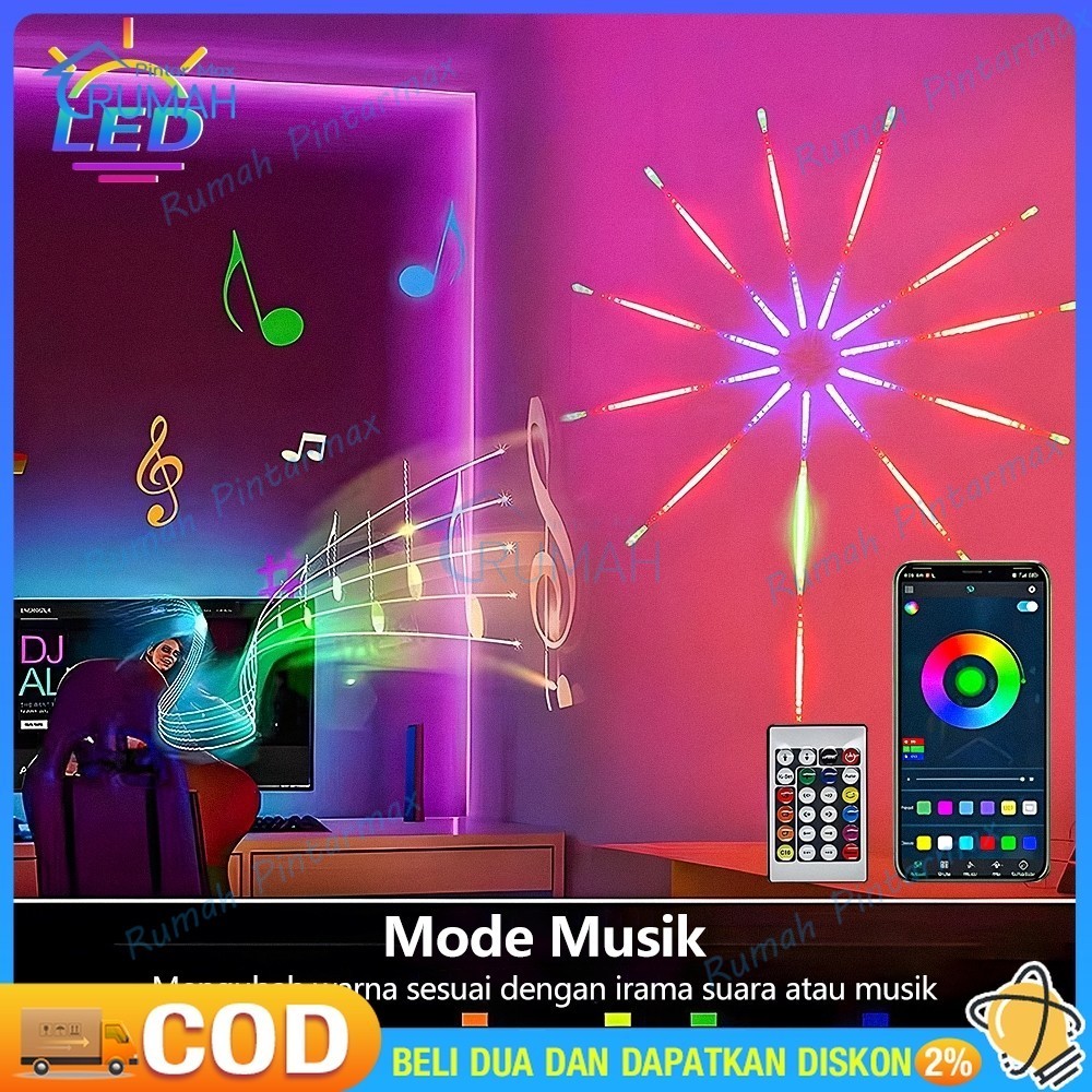 Jual LAMPU STRIP LED KEMBANG API / LAMPU LED STRIP Lampu LED berwarna ...