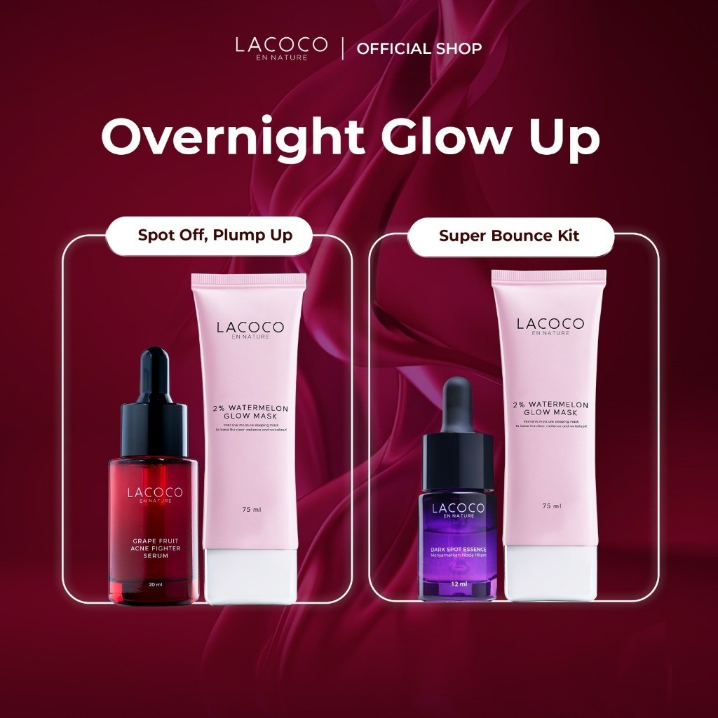Jual Bundle Lacoco Overnight Glow Up | Shopee Indonesia