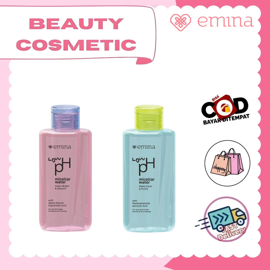 Jual NEW! Emina Low pH Micellar Water Made-Calm & Purify - 125ml ...