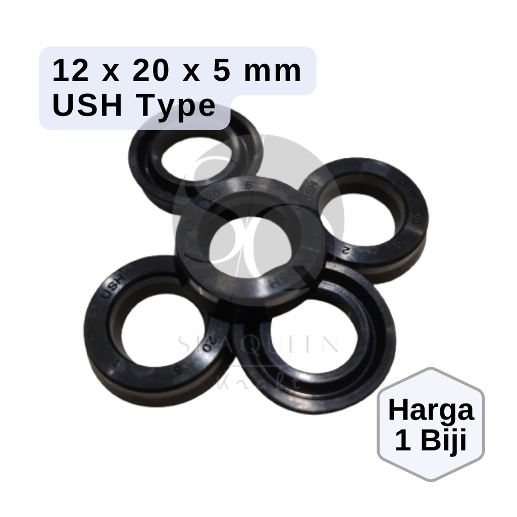 Jual Oil Seal USH Shock Belakang YSS 12 20 5 mm (Sil Oli Shock Breaker ...