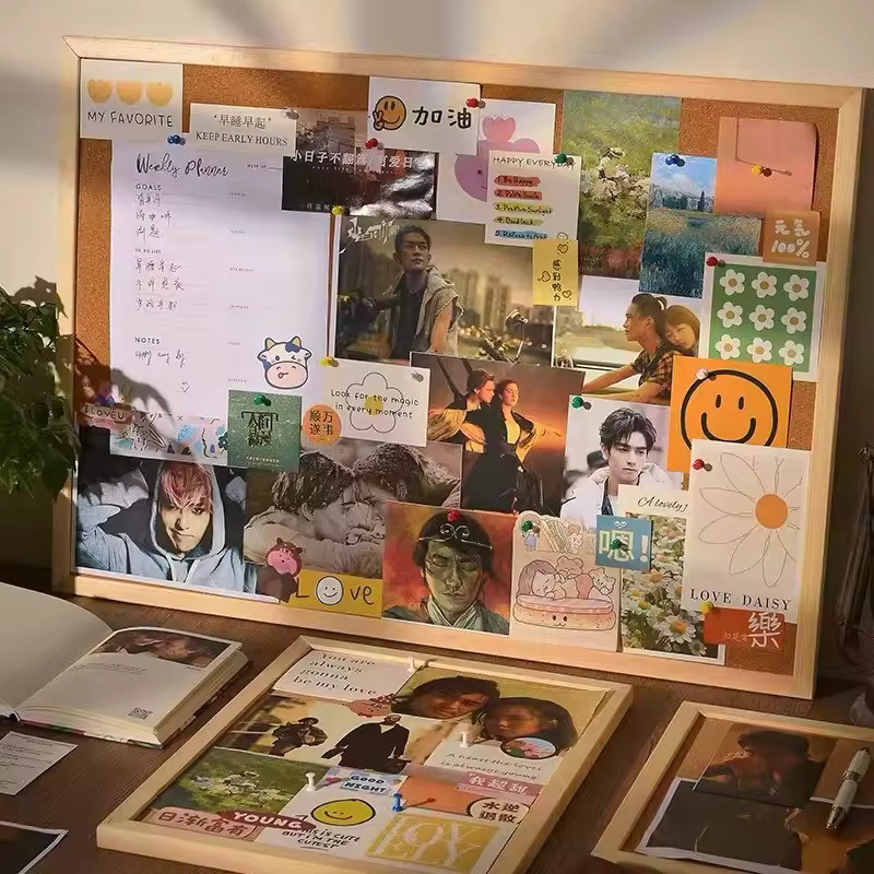 Jual 60x90CM Message Board / Cork Board / Vision Board / Mading Kamar ...