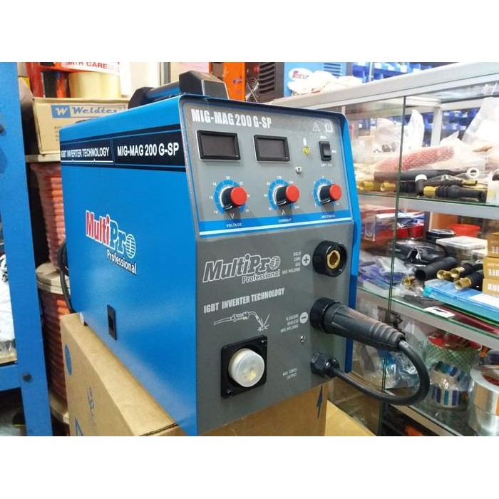 Jual Mesin Las MultiPro MIG MAG 200 GSP 3 In 1 Tanpa Gas CO MMA Tig Argon | Shopee Indonesia