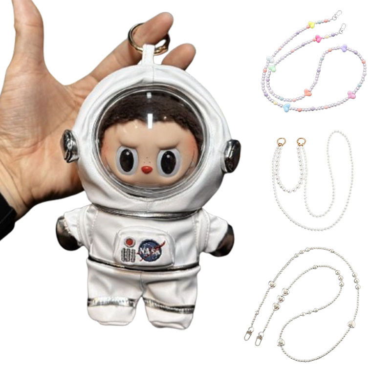 Jual New Labubu Clothes 17cm Labubu Doll Fashion Astronaut Suit Belt ...
