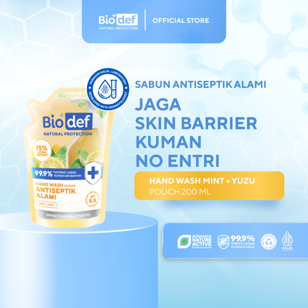 Jual Biodef Mint - Yuzu Refill 200ml I Gentle Hand Wash Antiseptik ...