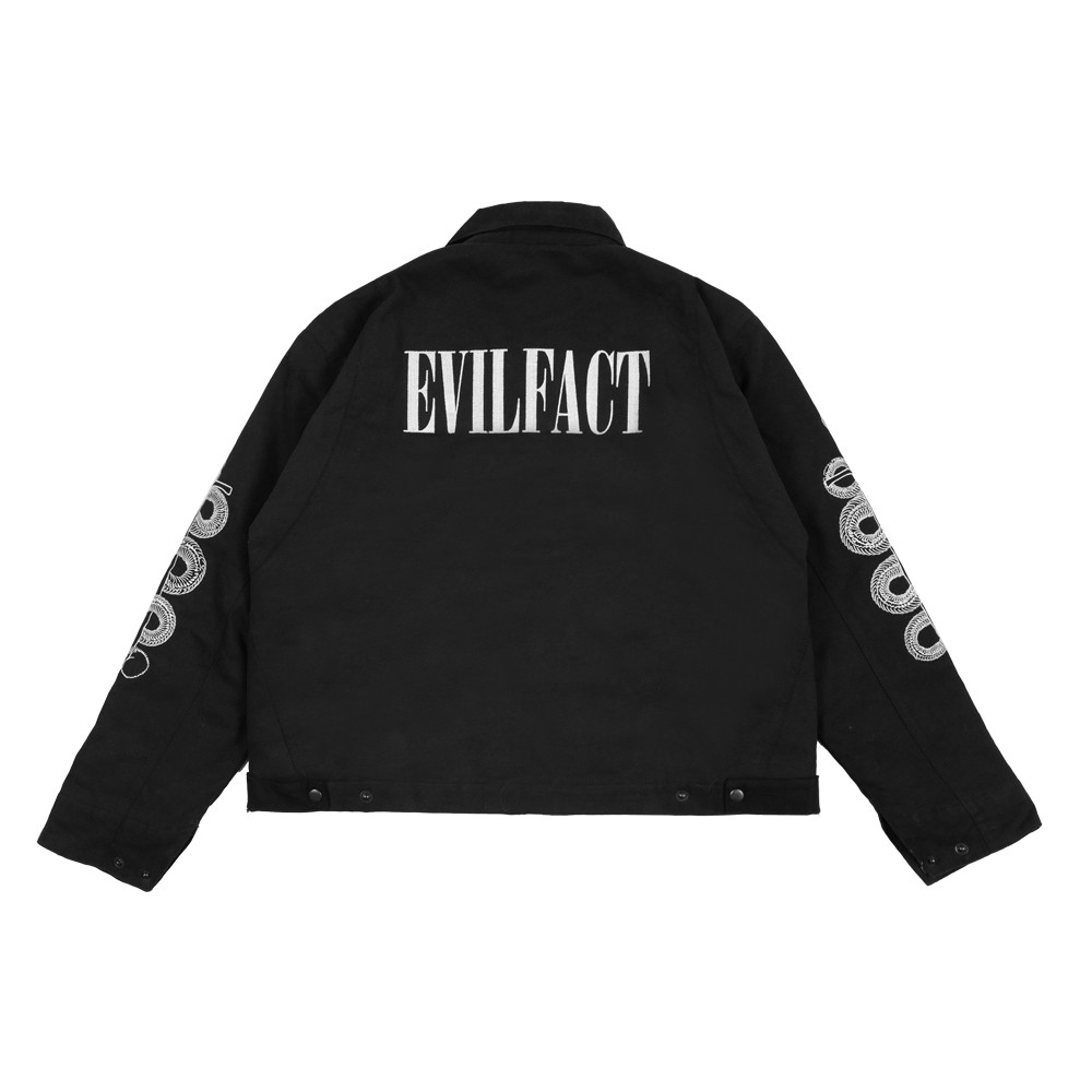 Jual EVIL WORK JACKET BOXY - GRIM CRYPT E25 BLACK | Shopee Indonesia