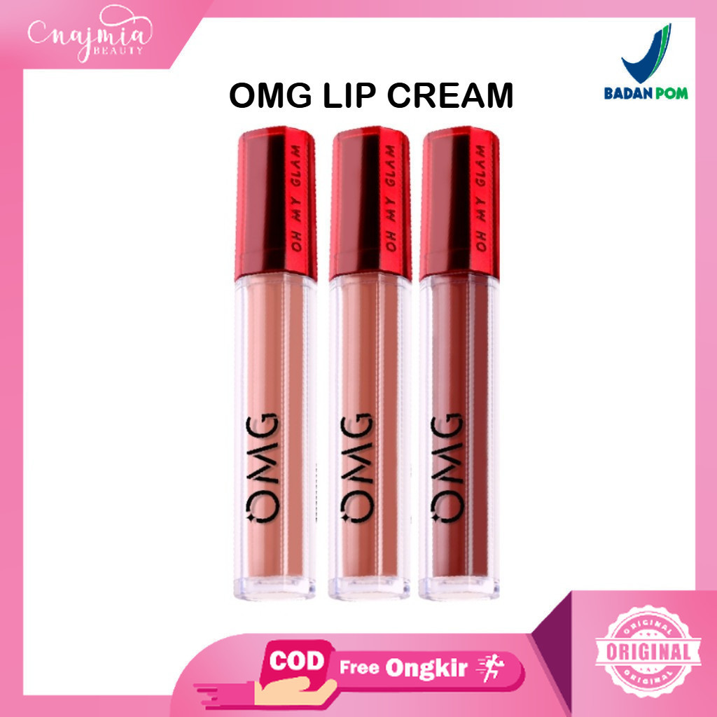 Jual Najmia (Beli 2 lbh murah) OMG Oh My Glam Matte Kiss Lip Cream ...