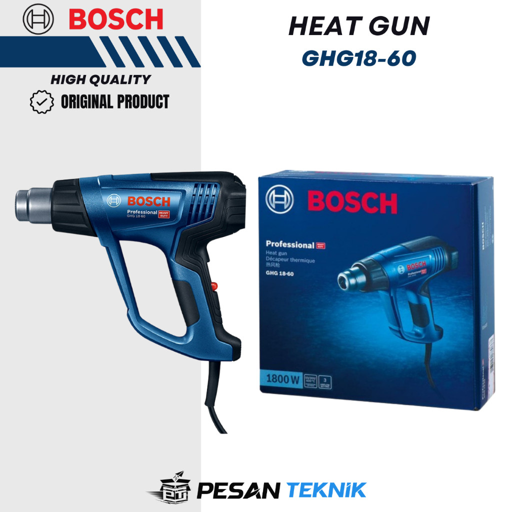 Jual Mesin Pemanas Hot Gun Heat Gun Hotgun BOSCH GHG18-60 | Shopee ...