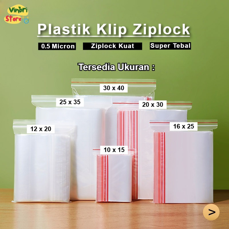 Jual Plastik Klip Ziplock Jumbo 12x20 16x25 20x30 25x35 30x40 35x45 | Klip Kuat & Anti Bocor ...