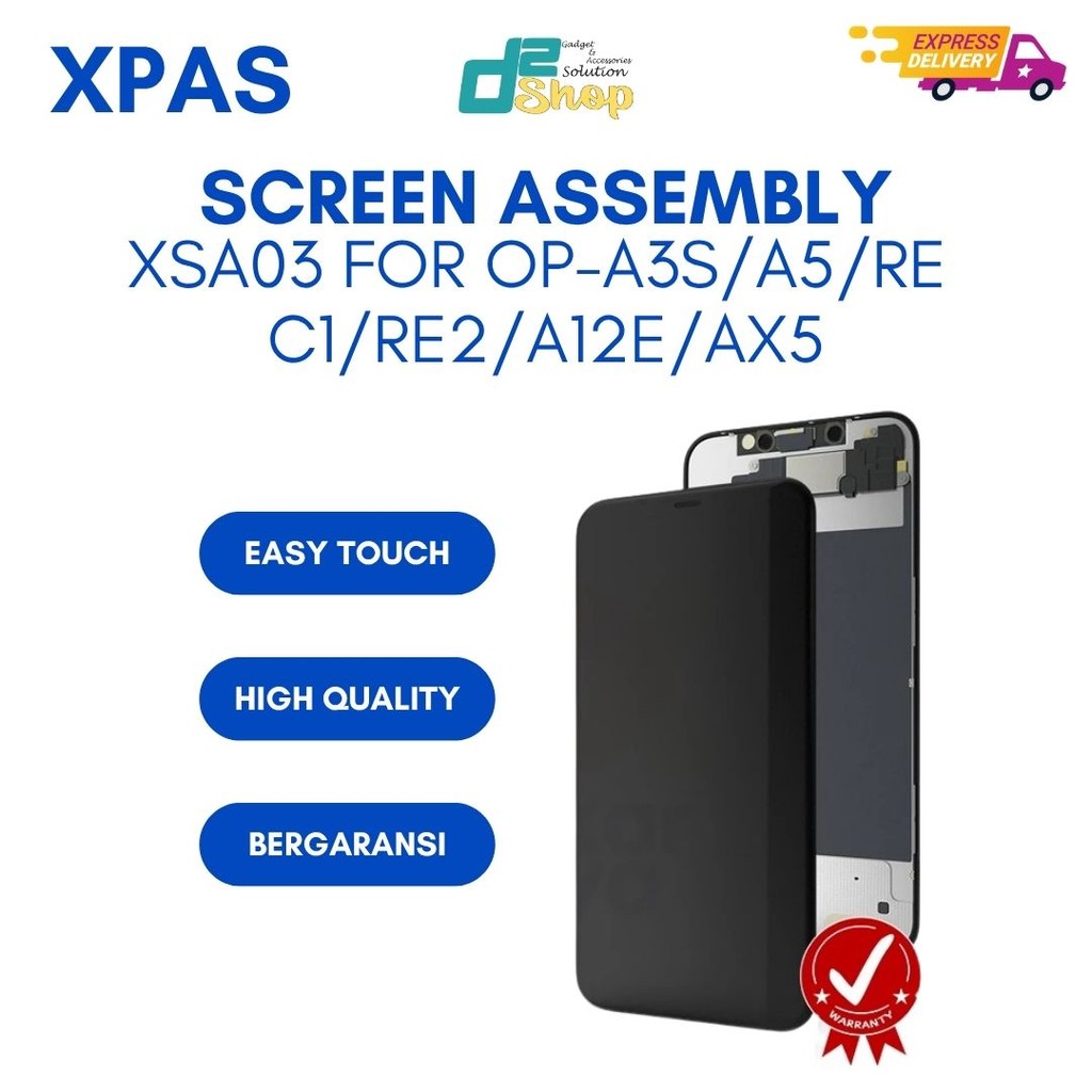 Jual XPAS LCD XSA03 FOR OP-A3S/A5/RE C1/RE2/A12E/AX5 BLACK | Shopee ...