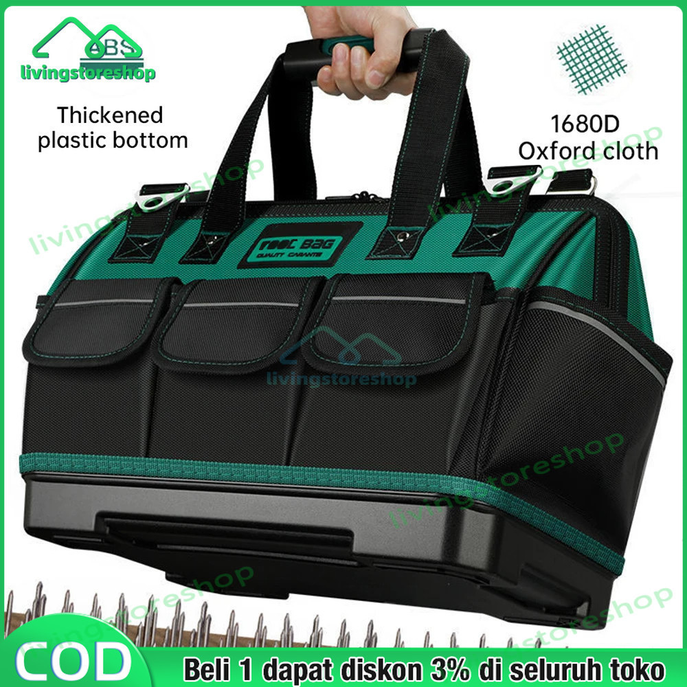 Jual [Ready Stock]Tool Bag Besar Ukuran 13/16/18 Inch Bahan Kain Oxford ...