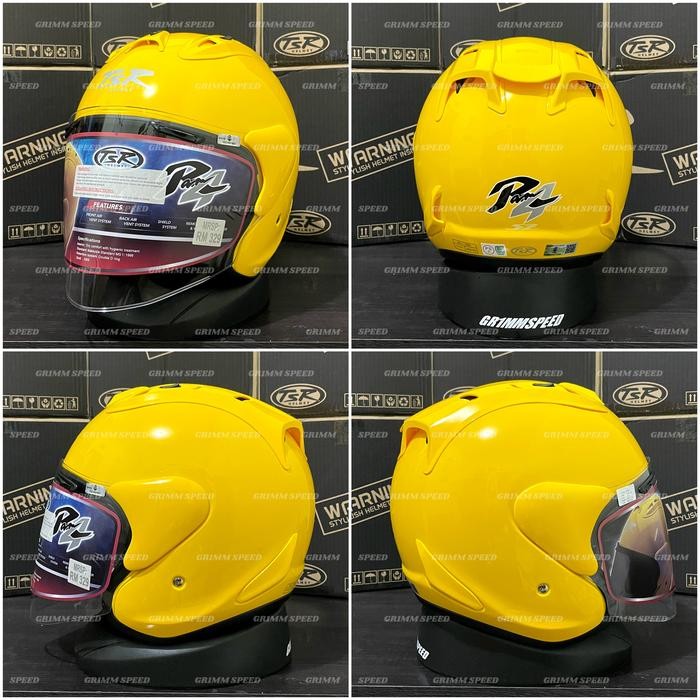 Jual Helm TSR Ram 4 Hitam Glass Black - TSR Helmet - YELLOW YAMAHA ...
