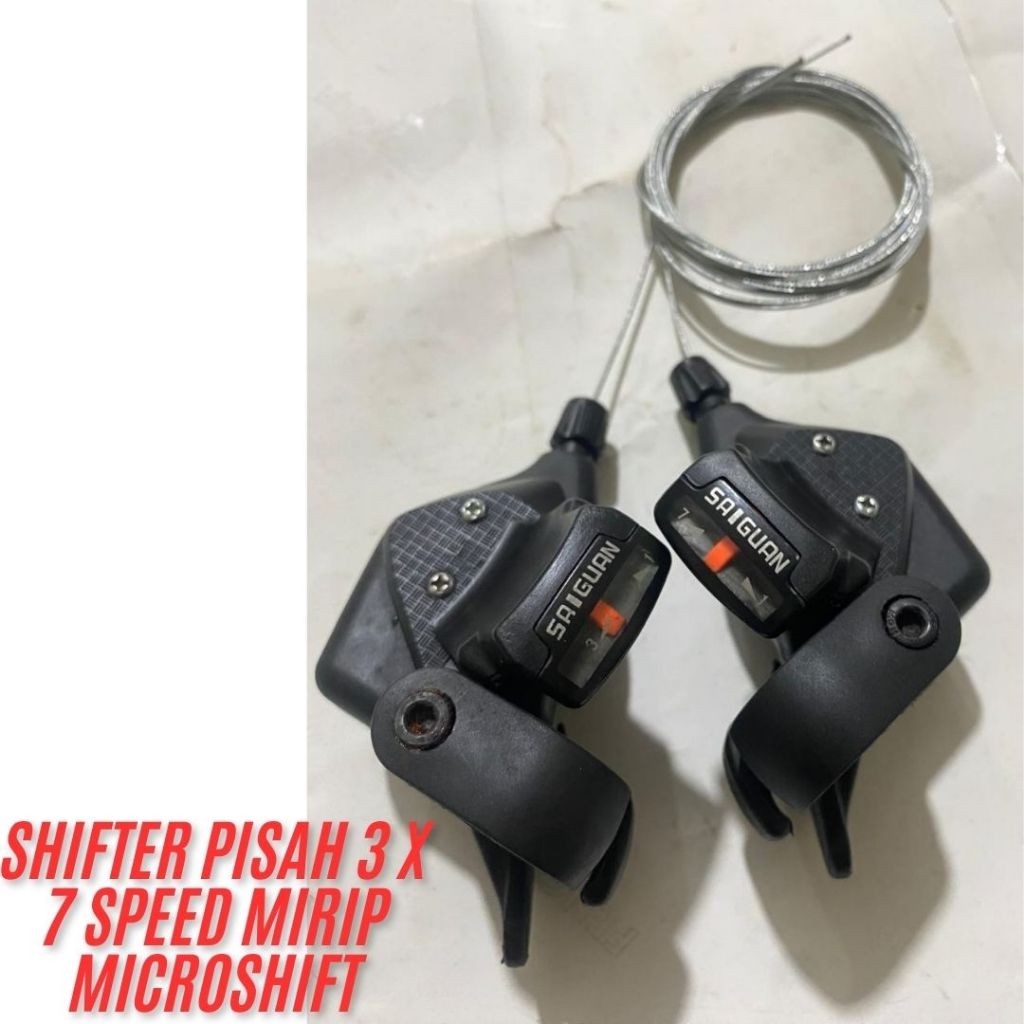 Jual SAIGUAN Shifter 3 X 7 Speed Pisah Tanpa Handle Rem Operan GIGI ...