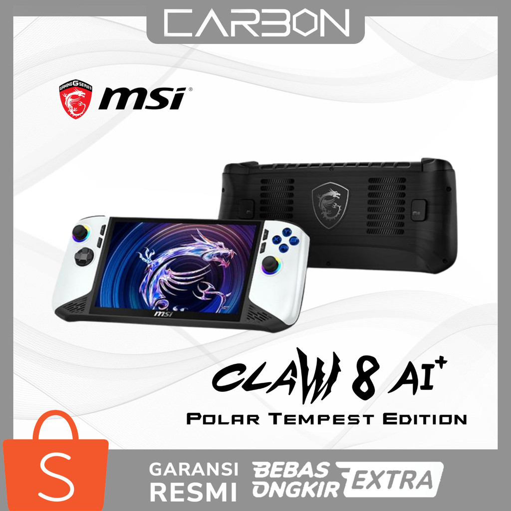 Jual MSI CLAW 8 AI+ POLAR TEMPEST ULTRA 7 285V 32GB 1TB W11 8.0FHD ...