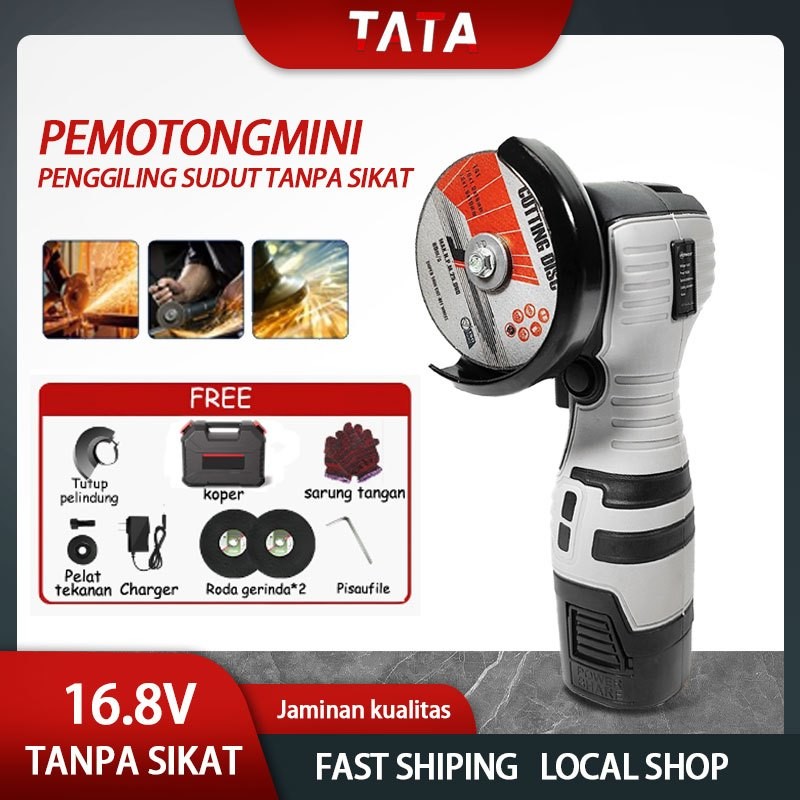 Jual 【COD】️ ️ TATA Ready stock Brushless Angle Grinder Mesin Gerinda ...