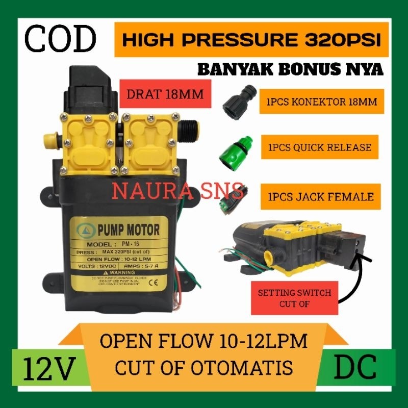 Jual Pompa Dc 12v 320psi Dinamo Steam Motor Dobel PompaCO | Shopee ...