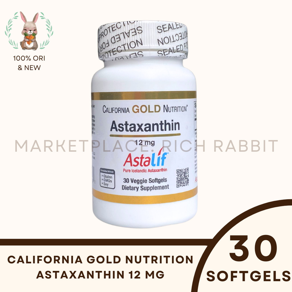 Jual California Gold Astaxanthin Astalif 12 mg Anti Aging Heart Health ...