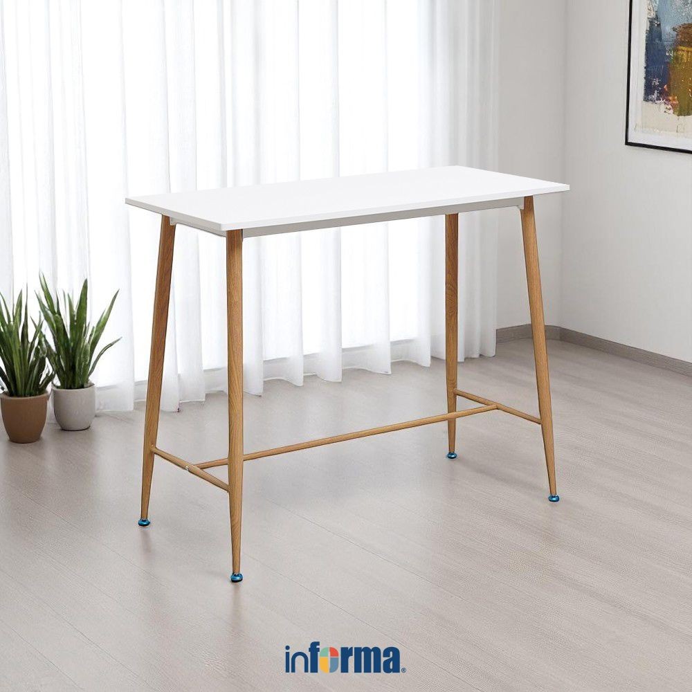 Jual Informa Midland Meja Makan - Putih/Cokelat Kitchen Working Table ...