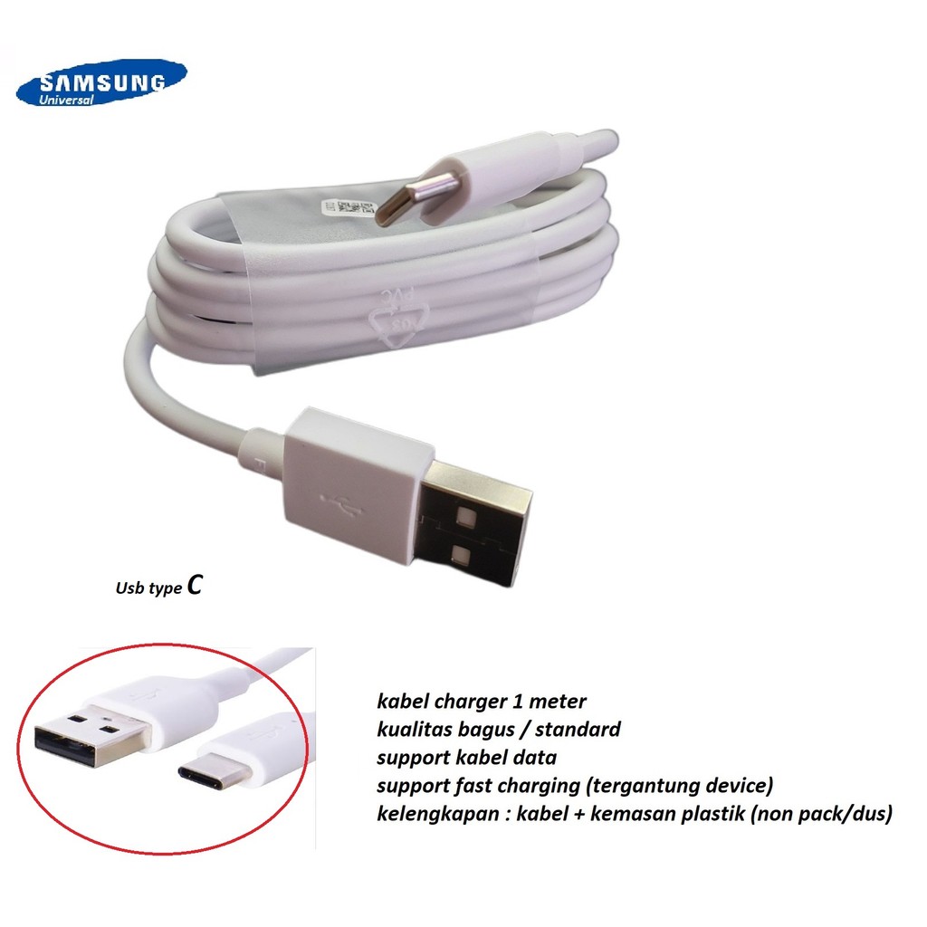 Jual Usb type C kabel charger Samsung XCover 5 (SM-G525F / SM-G525N) | Shopee Indonesia
