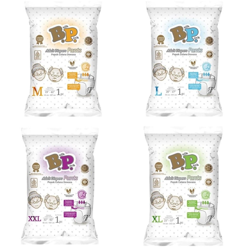 Jual BP Bulk Pack Pants Popok Dewasa Celana Isi 10 pcs | Shopee Indonesia