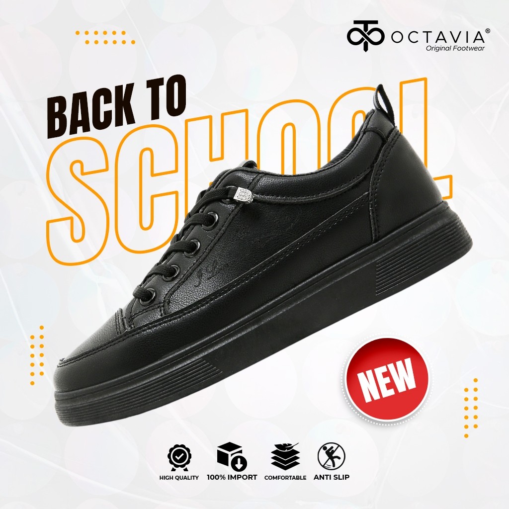 Jual [BACK TO SCHOOL] OCTAVIA Sepatu Sekolah Hitam UrbanClass Black ...