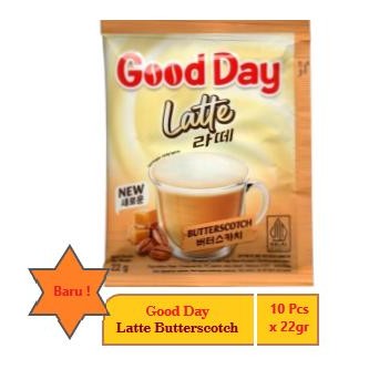 Jual Good Day Latte Butterscotch 22gr 10 Pcs | Shopee Indonesia