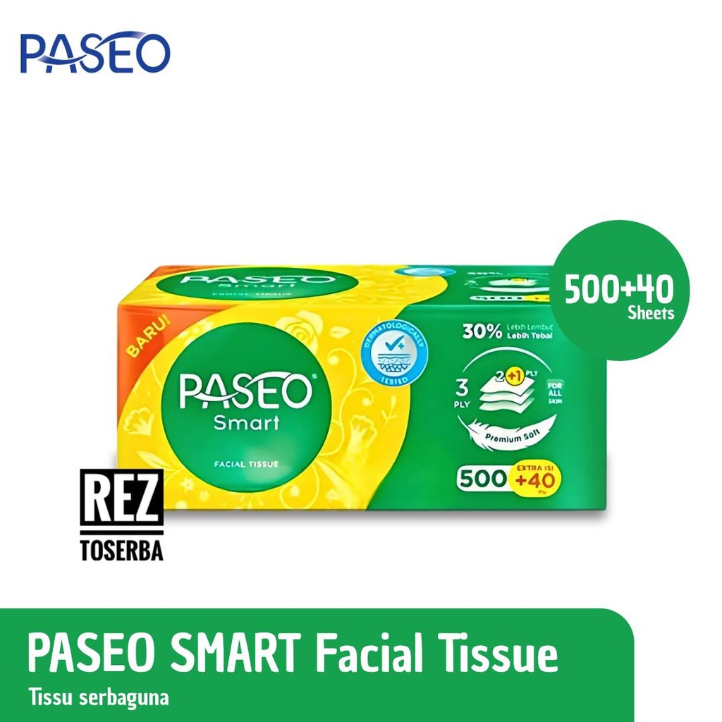 Jual Paseo Tissue 540lembar 3ply halus tebal | Shopee Indonesia