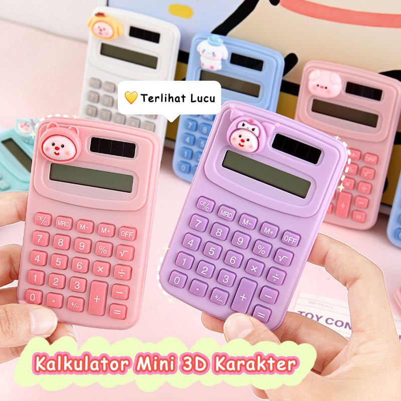 Jual Kalkulator Mini Pocket 3D Karakter 8 Digit Angka / Calculator Mini ...