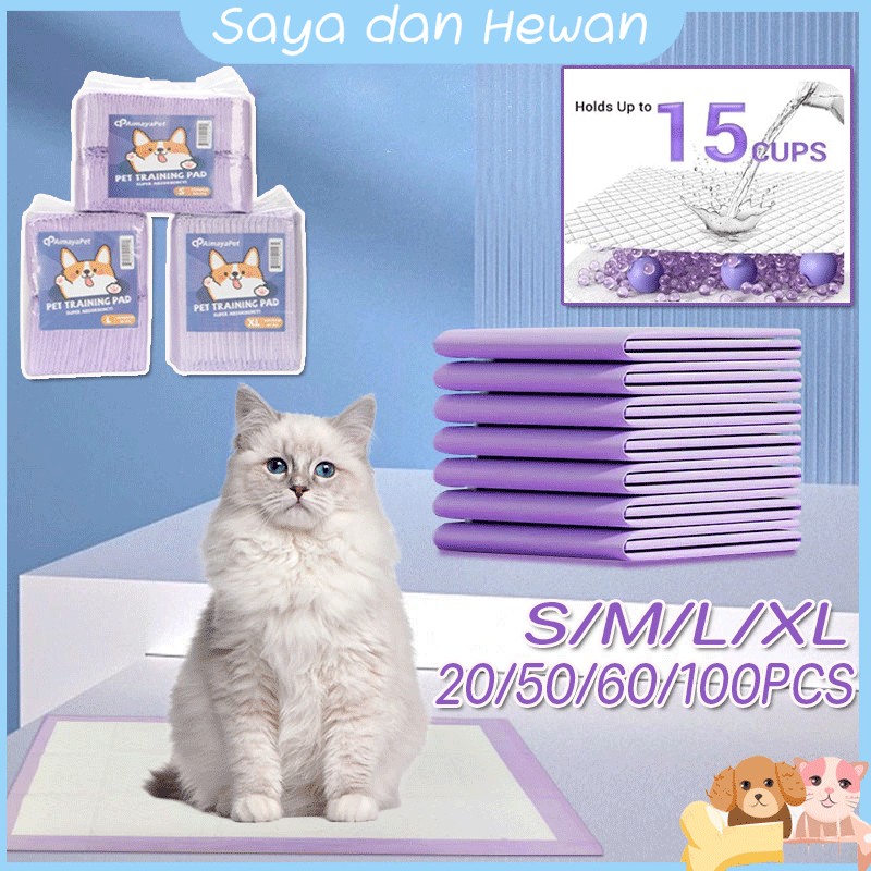 Jual COD S/M/L/XL Paket Pad Pipis Kucing Anjing Popok Underpad Kucing ...