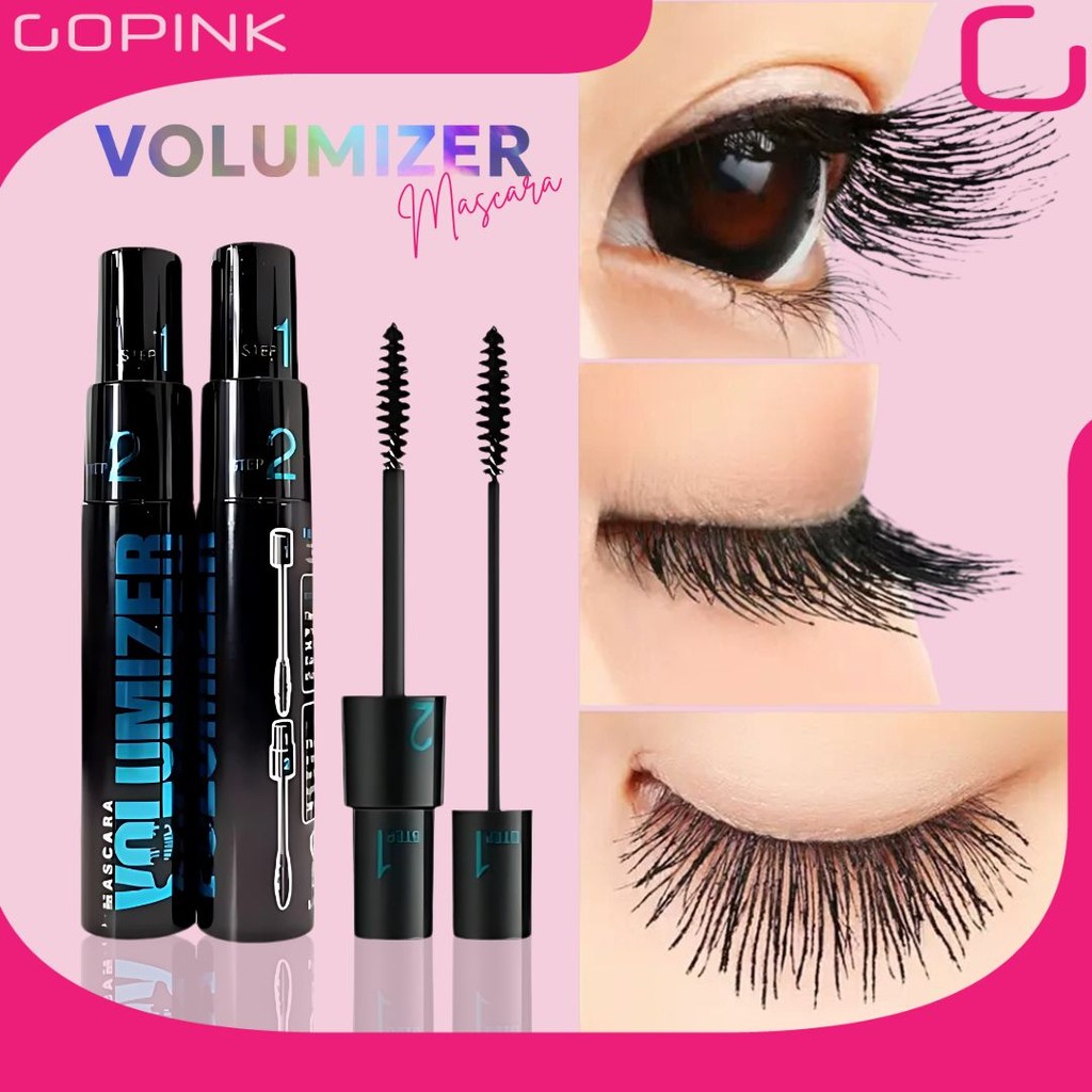 Jual VOLUMIZER Mascara 3D Waterproof Eyelash Lengthening Fashion Double ...