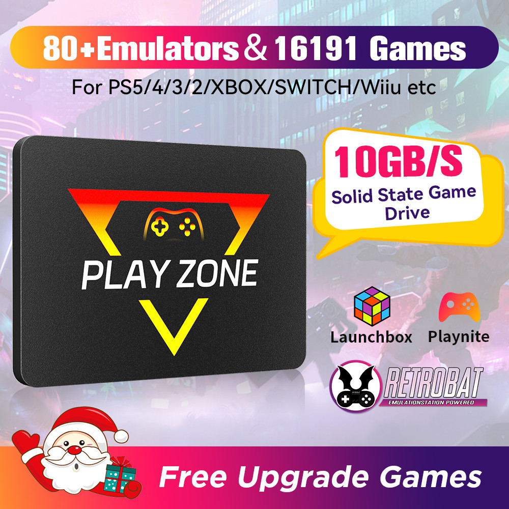 Jual Retro Gaming SSD for Switch/PS5/Xbox/PS4/PS3/PS2/WIIU 80+Emulators ...