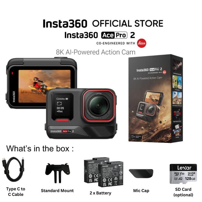 Jual Insta360 Ace Pro 2 Dual Battery Action Camera 8K UltraHD Leica Lens Waterproof - Tidak / No ...