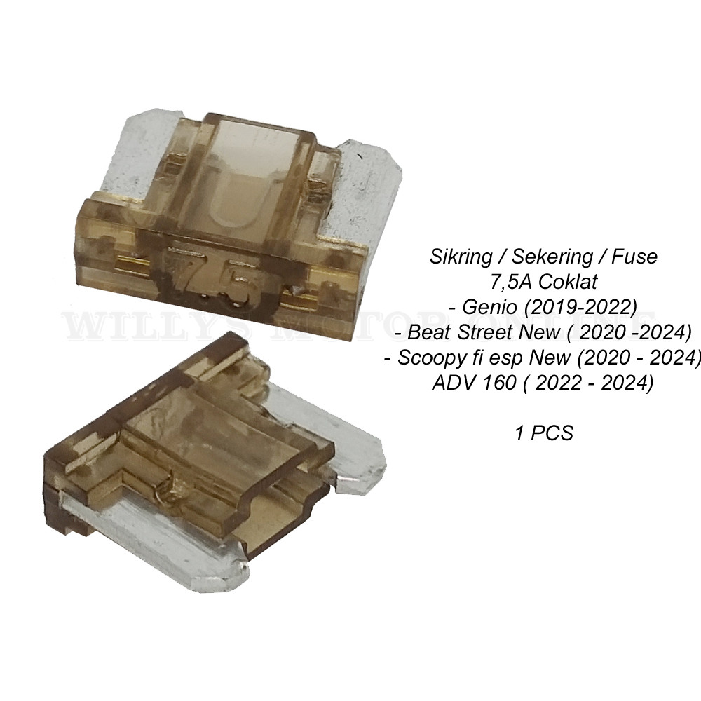 Jual Sikring Genio Beat LED 2020 New 7,5 Ampere Sekring 7,5 amper kecil ...