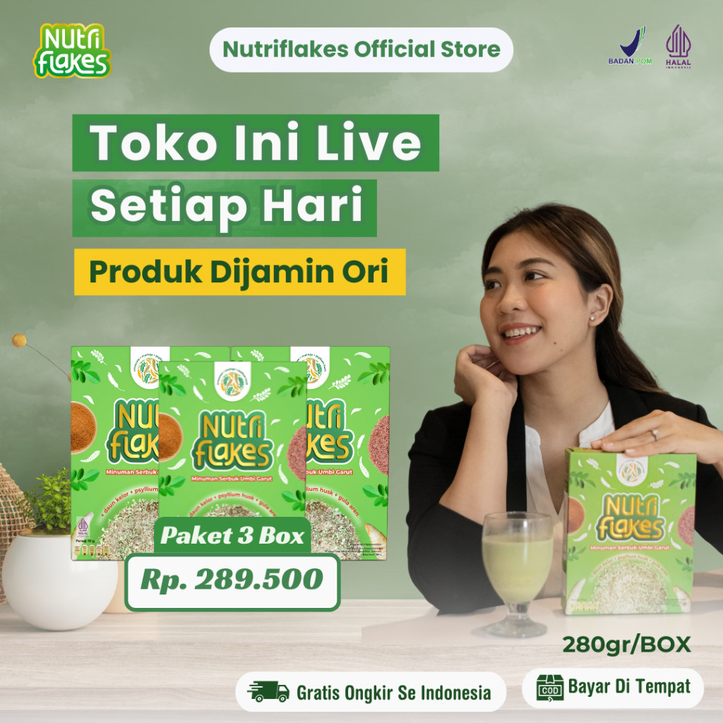 Jual Nutriflakes Umbi Garut Membantu Memenuhi Kebutuhan Nutrisi Tubuh 3 ...