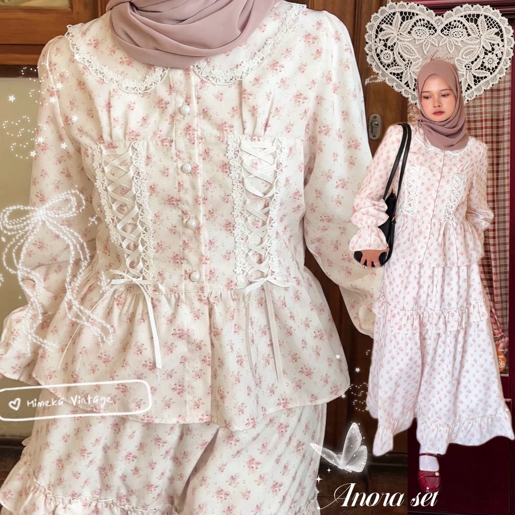Jual Himeka Vintage | Anora One Set (Special Pattern) | dijual terpisah ...