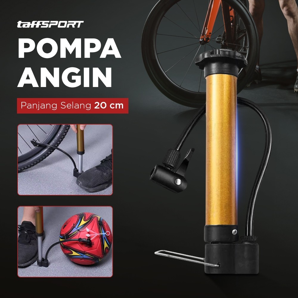Jual Pompa Angin Ban Sepeda Motor Portable Hidrolis Mini Injak | Shopee ...