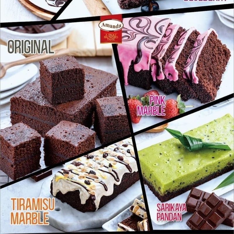 Jual Amanda Brownies Super Lembut Beragam Rasa | Shopee Indonesia