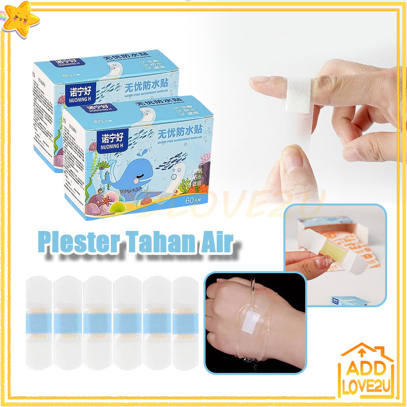 Jual Plester Tahan Air/Plester Luka Tahan Air Ekstra Transparan/Bekas ...