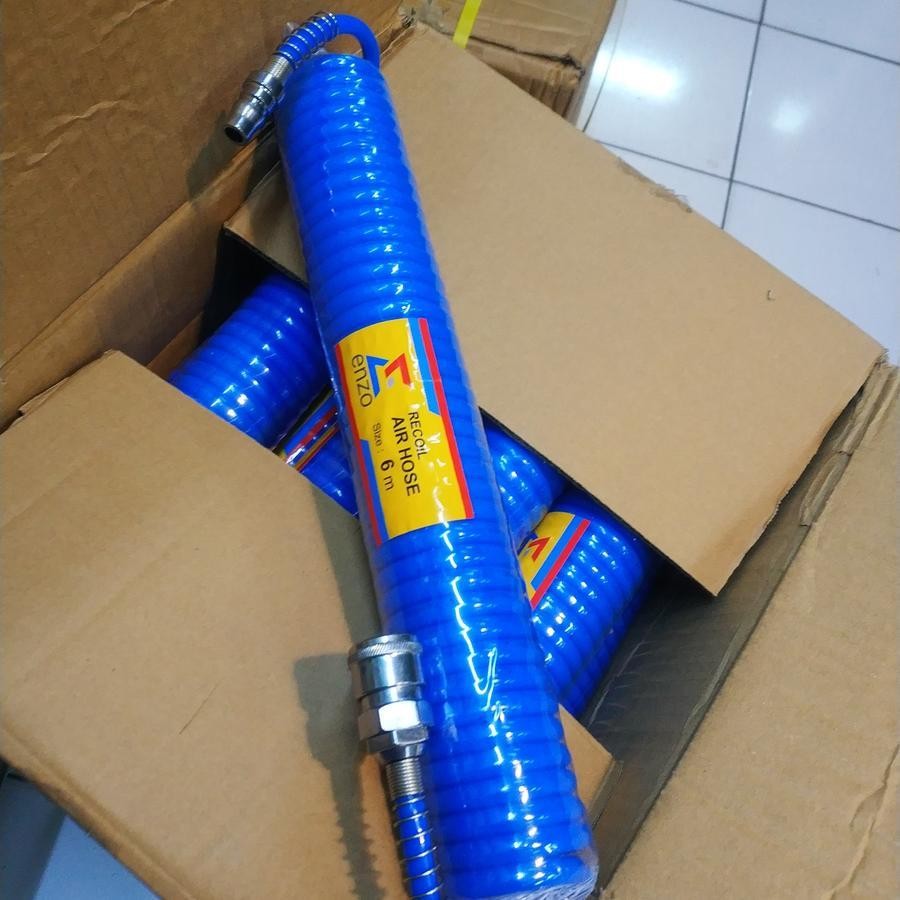 Jual Selang Recoil PE 6M ENZO Air Hose Spiral Angin Kompresor Udara ...